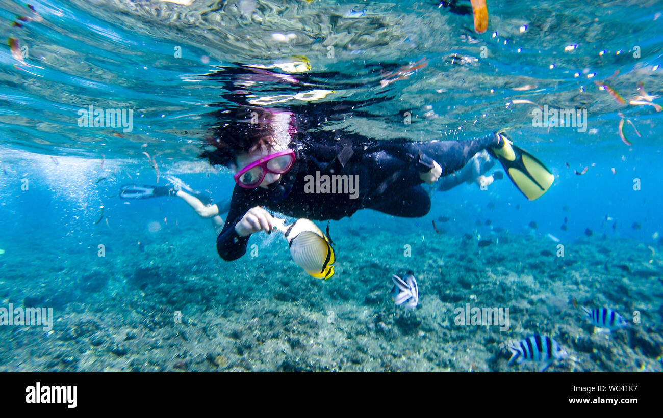 Scuba Woman Flippers High Resolution Stock Photography and Images - Alamy