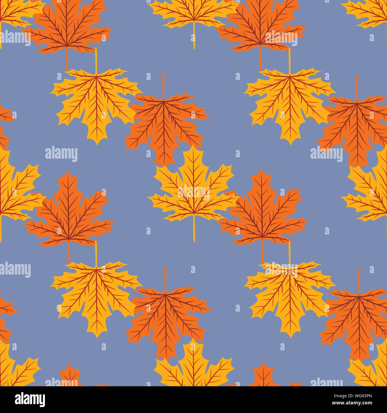 Beautiful Hand drawn Maple leaves mix with modern line in maple shape ...