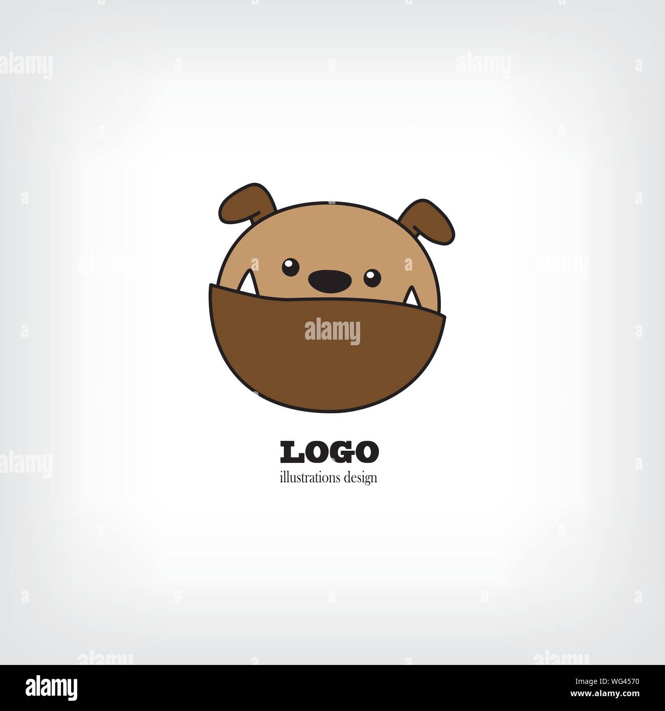 dog head icon vector Stock Vector Image & Art - Alamy