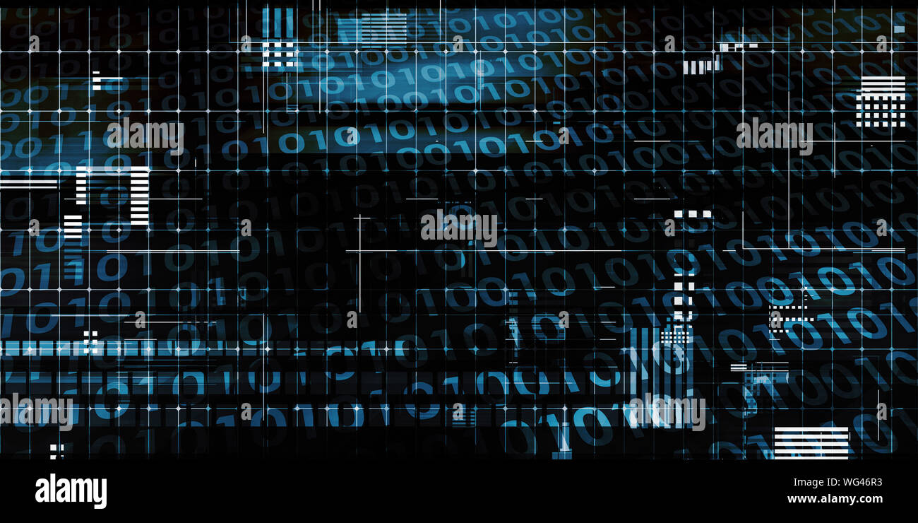 Technology Abstract as a Digital Background with Data Stock Photo - Alamy