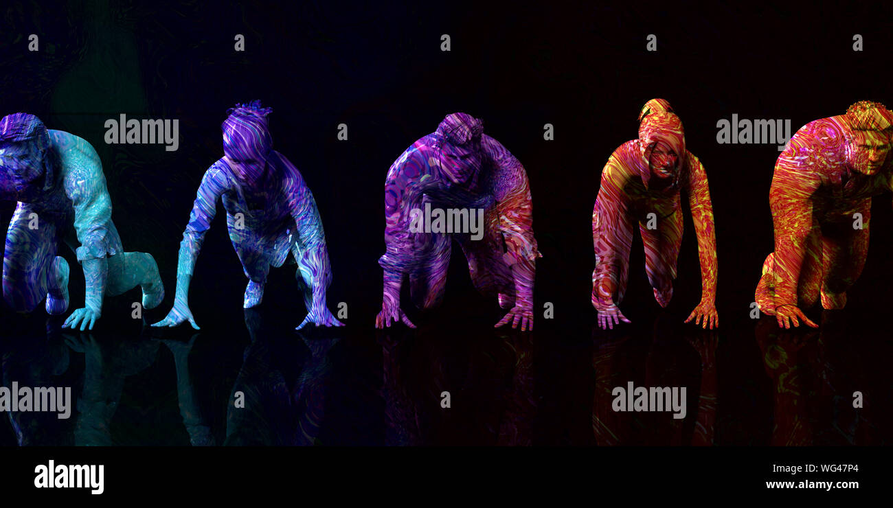 Business People Standing Confident and Determined Stock Photo - Alamy
