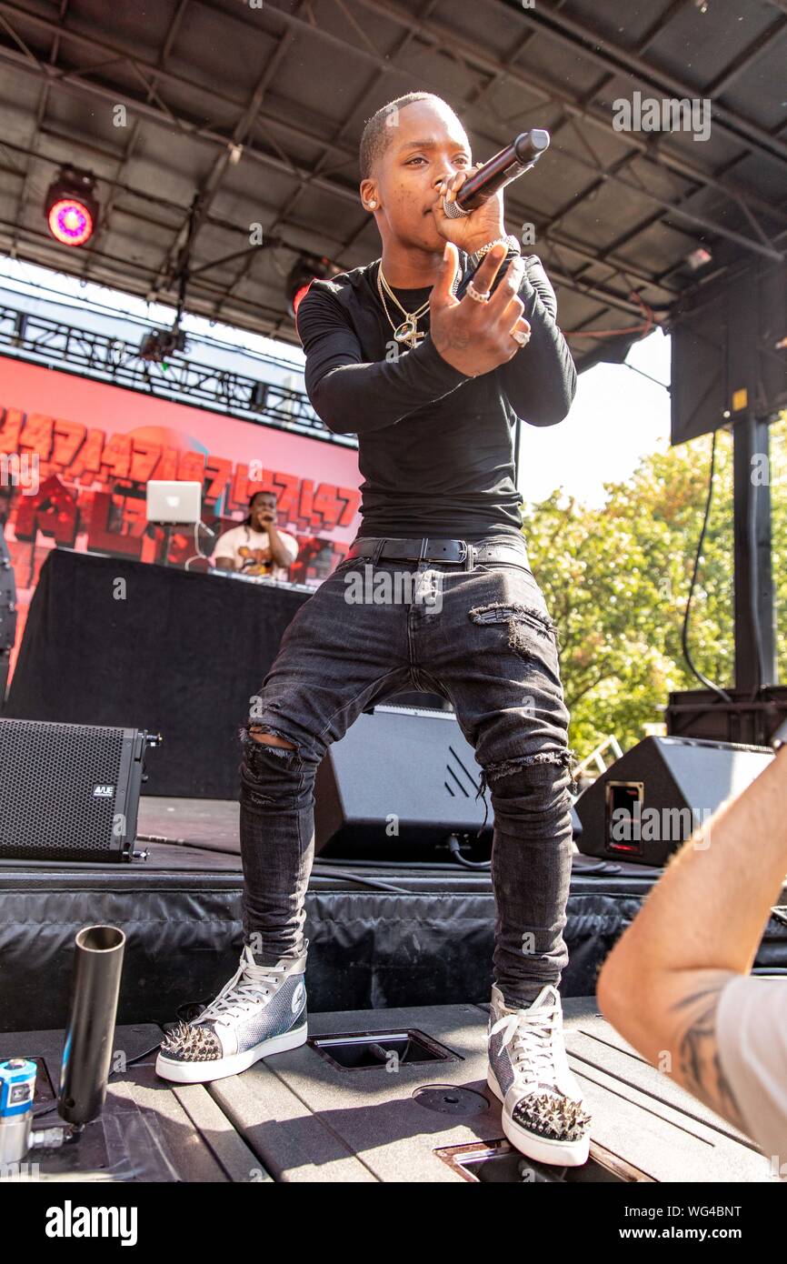 August 31, 2019, Philadelphia, Pennsylvania, U.S: Rapper CALBOY (CALVIN ...