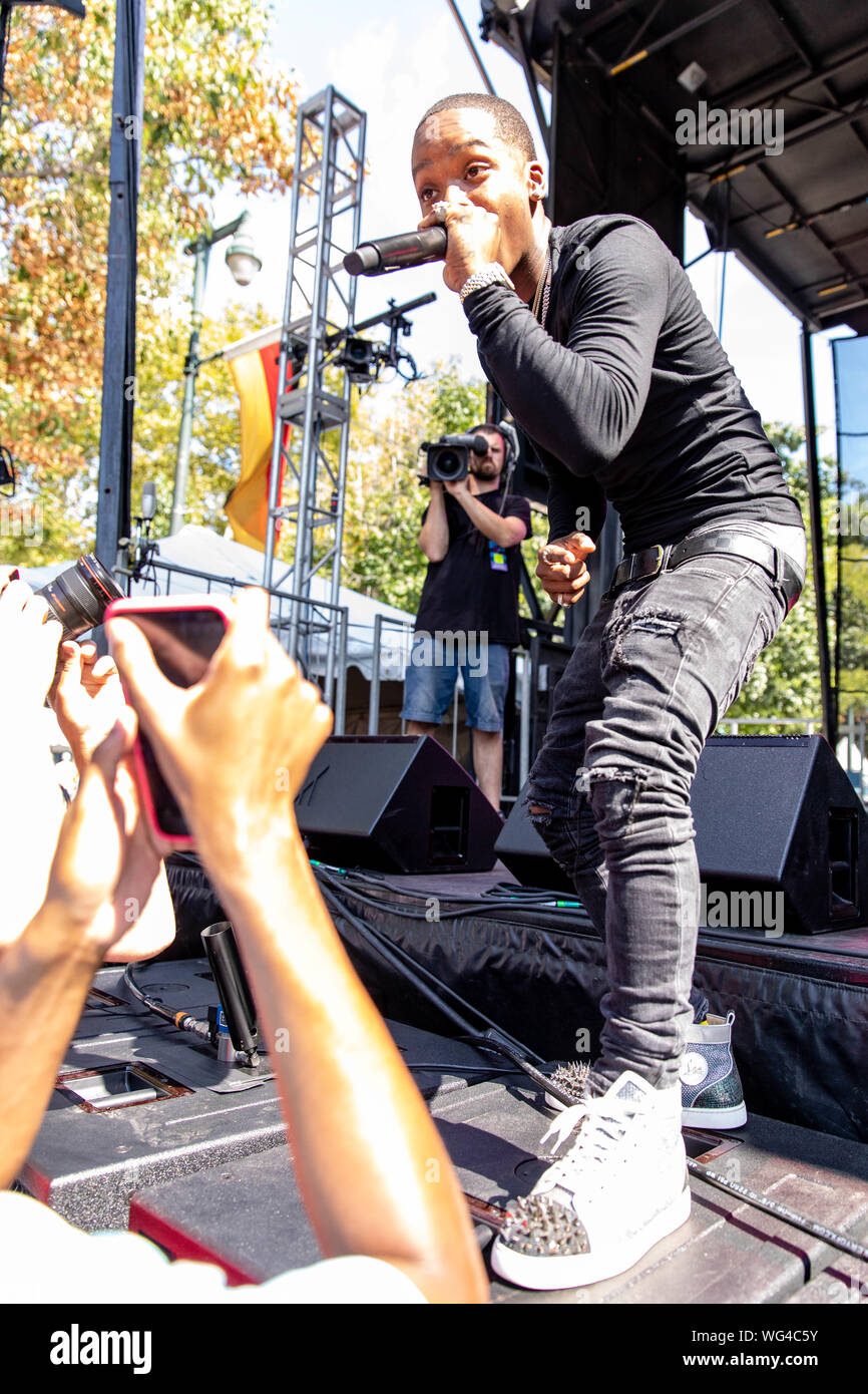 August 31, 2019, Philadelphia, Pennsylvania, U.S: Rapper CALBOY (CALVIN ...