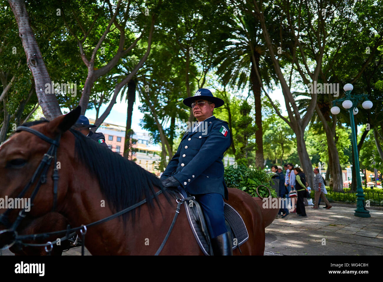 Blue green police uniform hi-res stock photography and images - Alamy