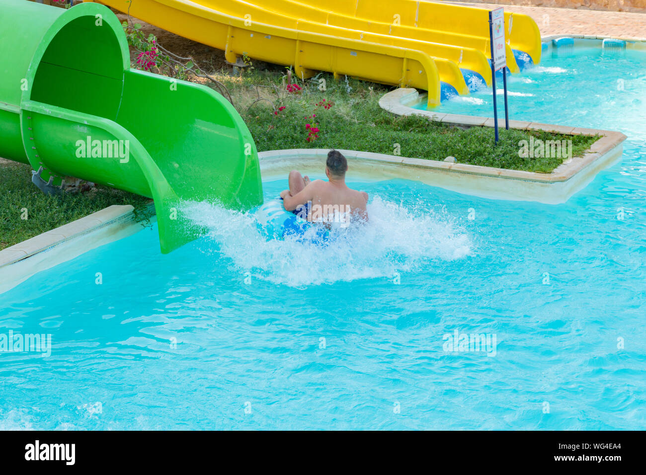 Colourful water slides hi-res stock photography and images - Alamy