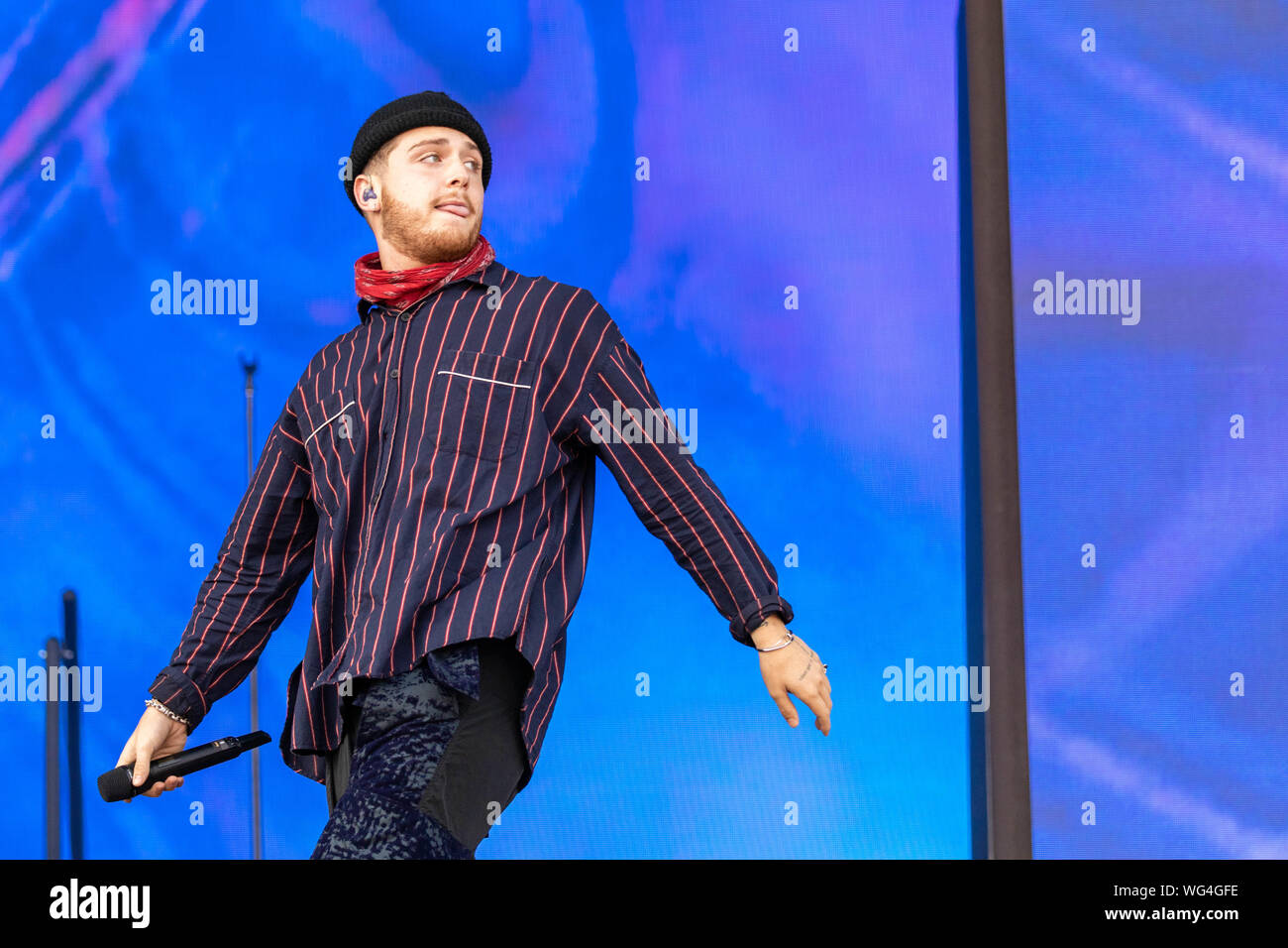 August 31, 2019, Philadelphia, Pennsylvania, U.S: Singer BAZZI (ANDREW ...