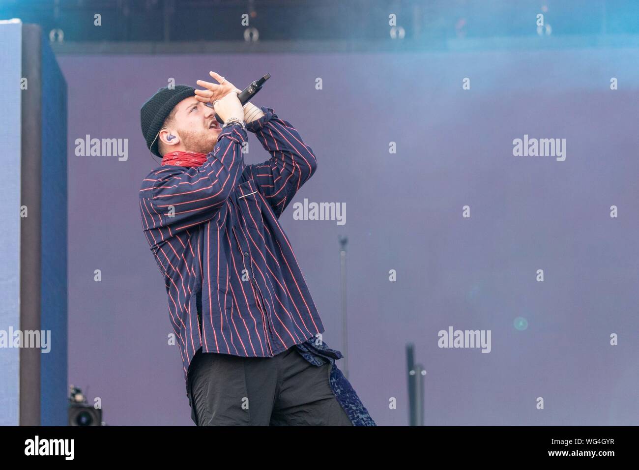 August 31, 2019, Philadelphia, Pennsylvania, U.S: Singer BAZZI (ANDREW ...