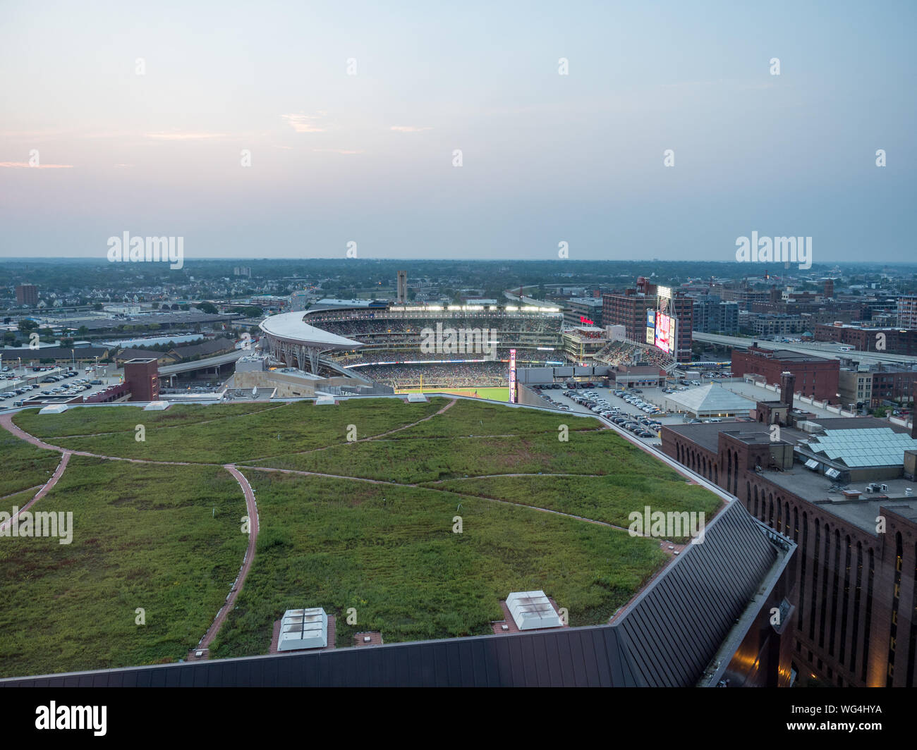 Minneapolis, Minnesota/USA May 25 2018: Target Field and Target Center ...