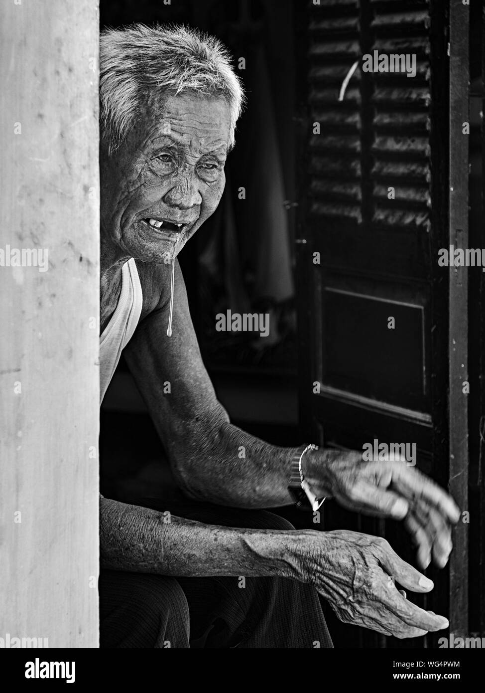 (man or male) (drool or drooling) hi-res stock photography and images ...