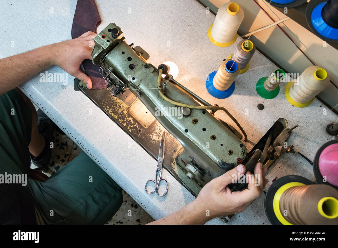 Sewing machine shoes hi-res stock photography and images - Alamy