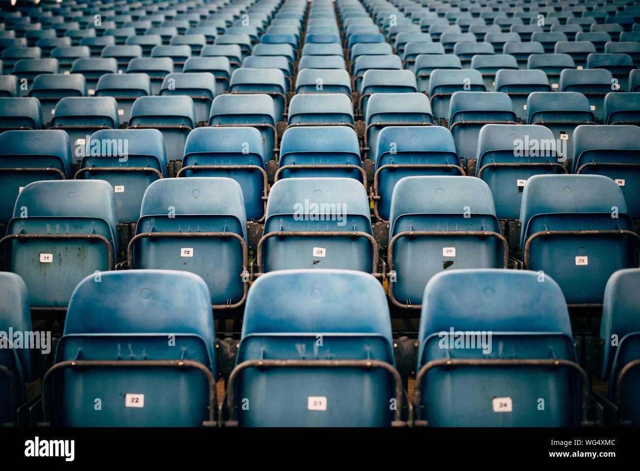 Empty stadium seats full frame hi-res stock photography and images - Alamy