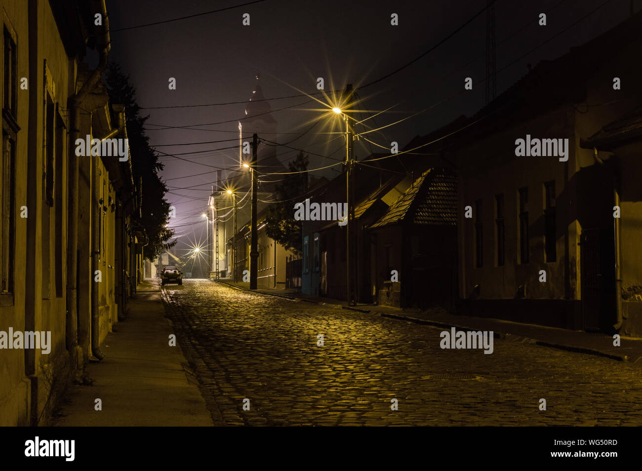 Old Houses At Night High Resolution Stock Photography and Images - Alamy