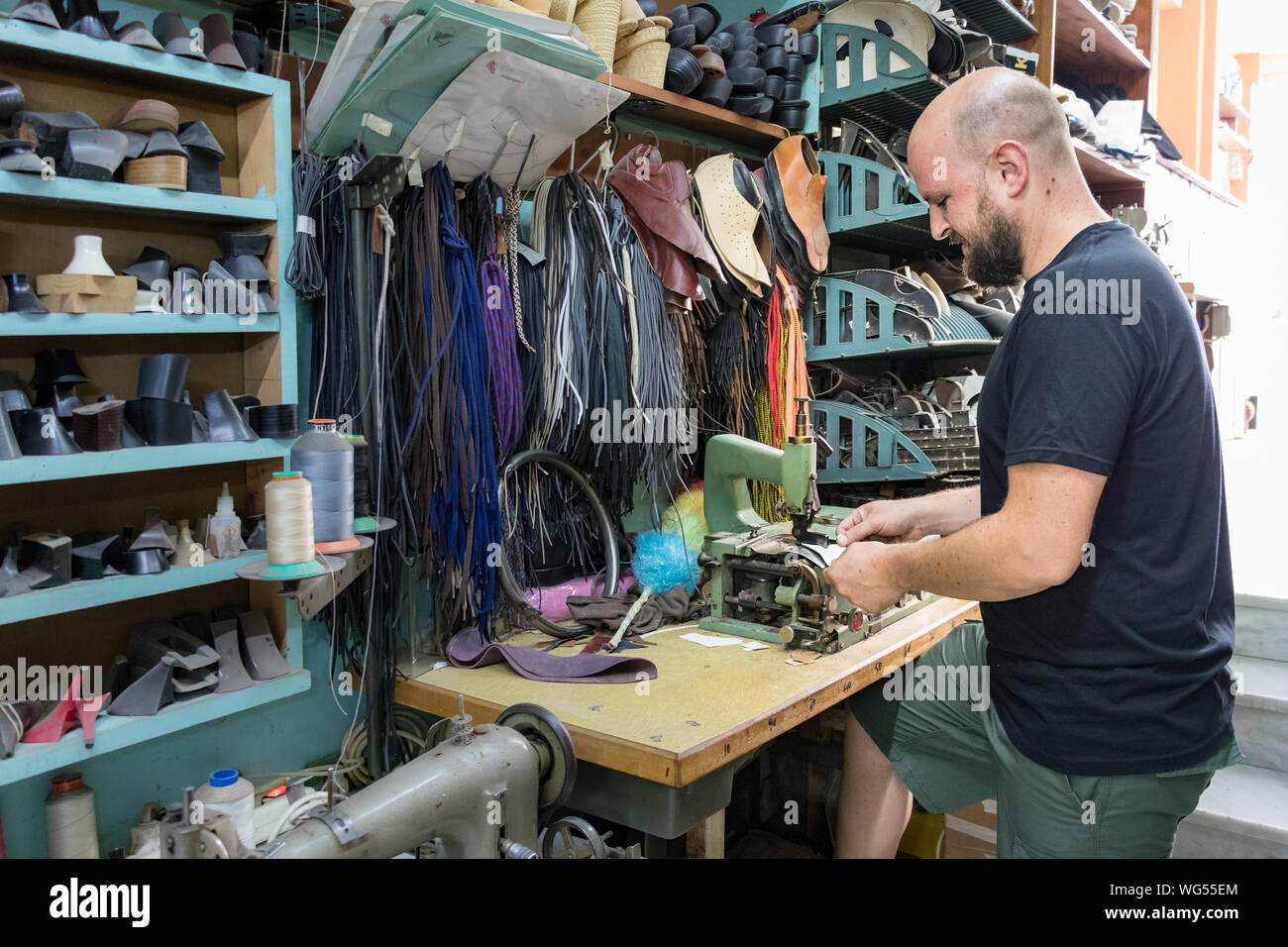 Skiving machine hi-res stock photography and images - Alamy