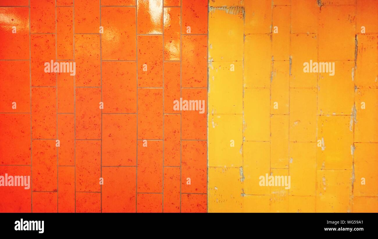 Orange tile wall hi-res stock photography and images - Alamy