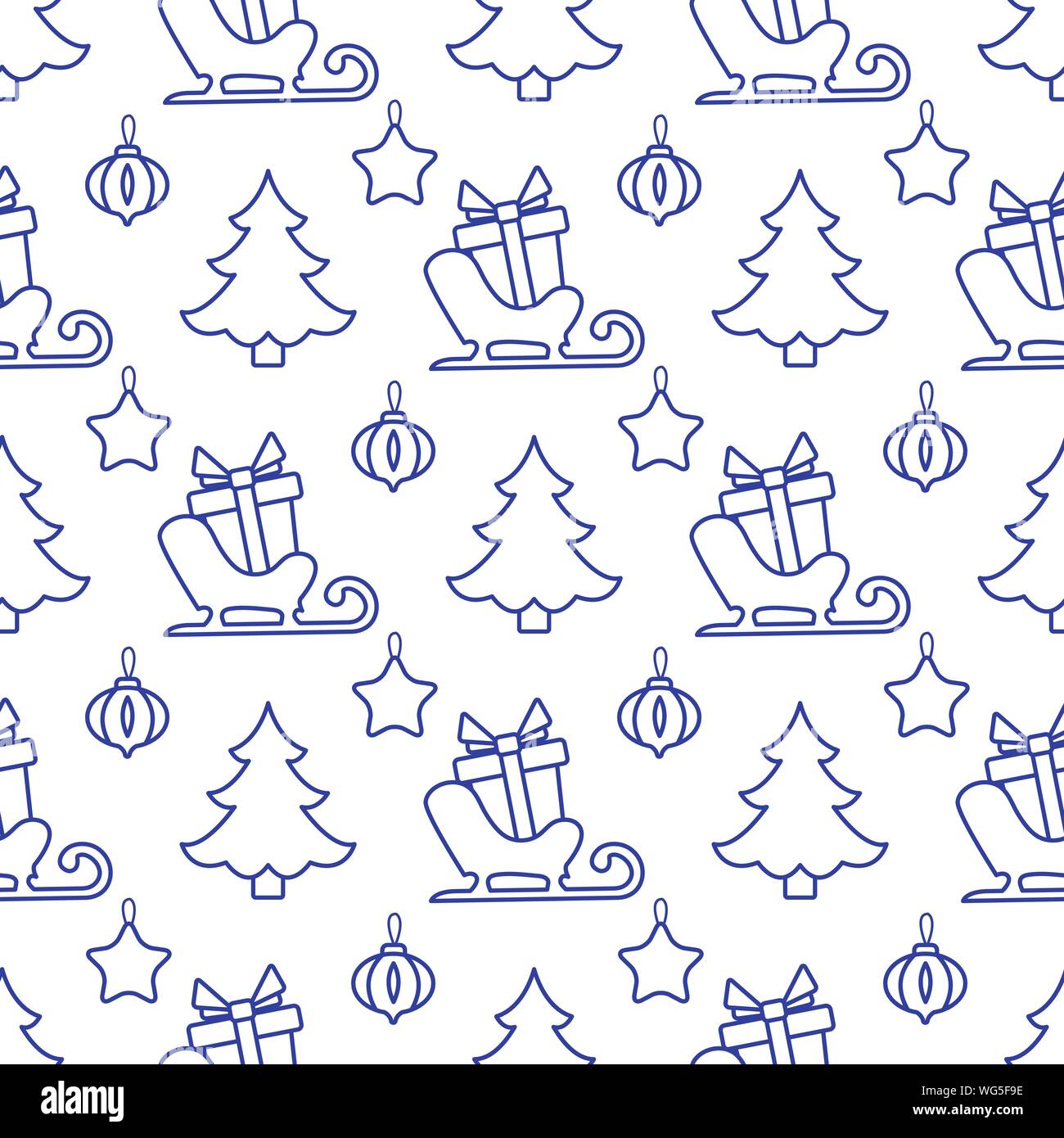 Happy new year 2020, Merry Christmas vector seamless pattern with ...