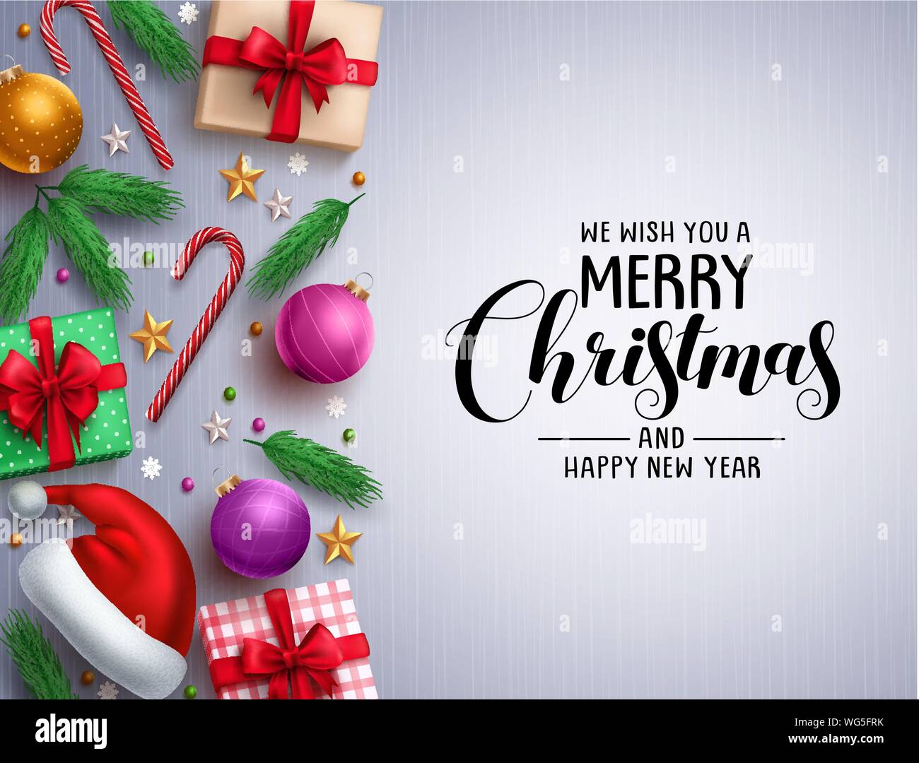 Christmas vector background template. Merry christmas greeting ...