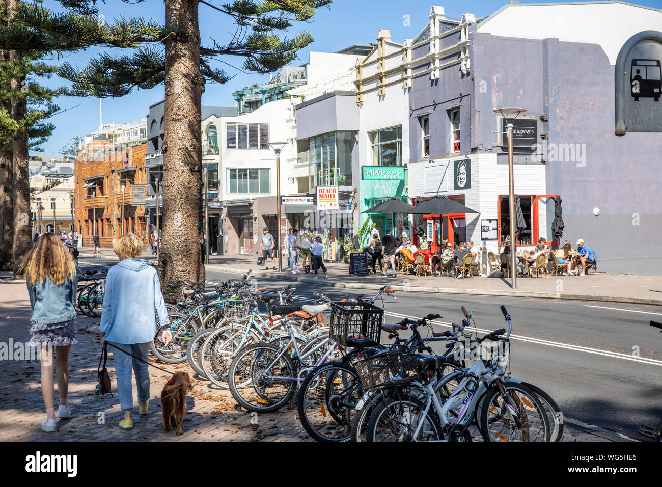 Manly beach suburb of Sydney in New South Wales,Australia Stock Photo ...