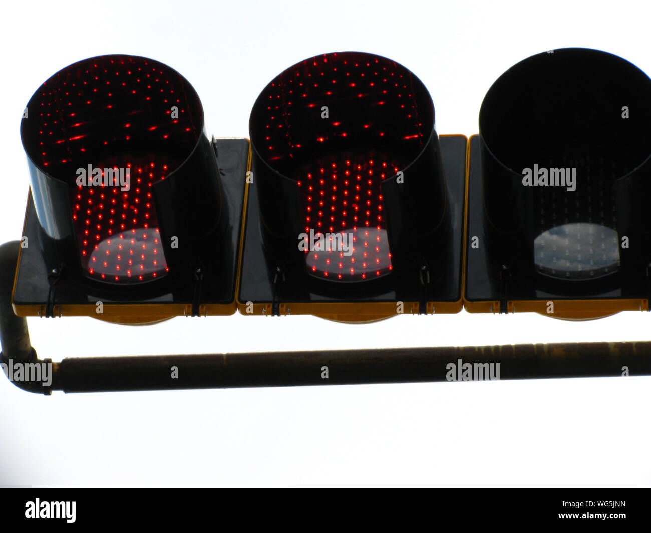 Close Up View Of Traffic Signal Stock Photo - Alamy