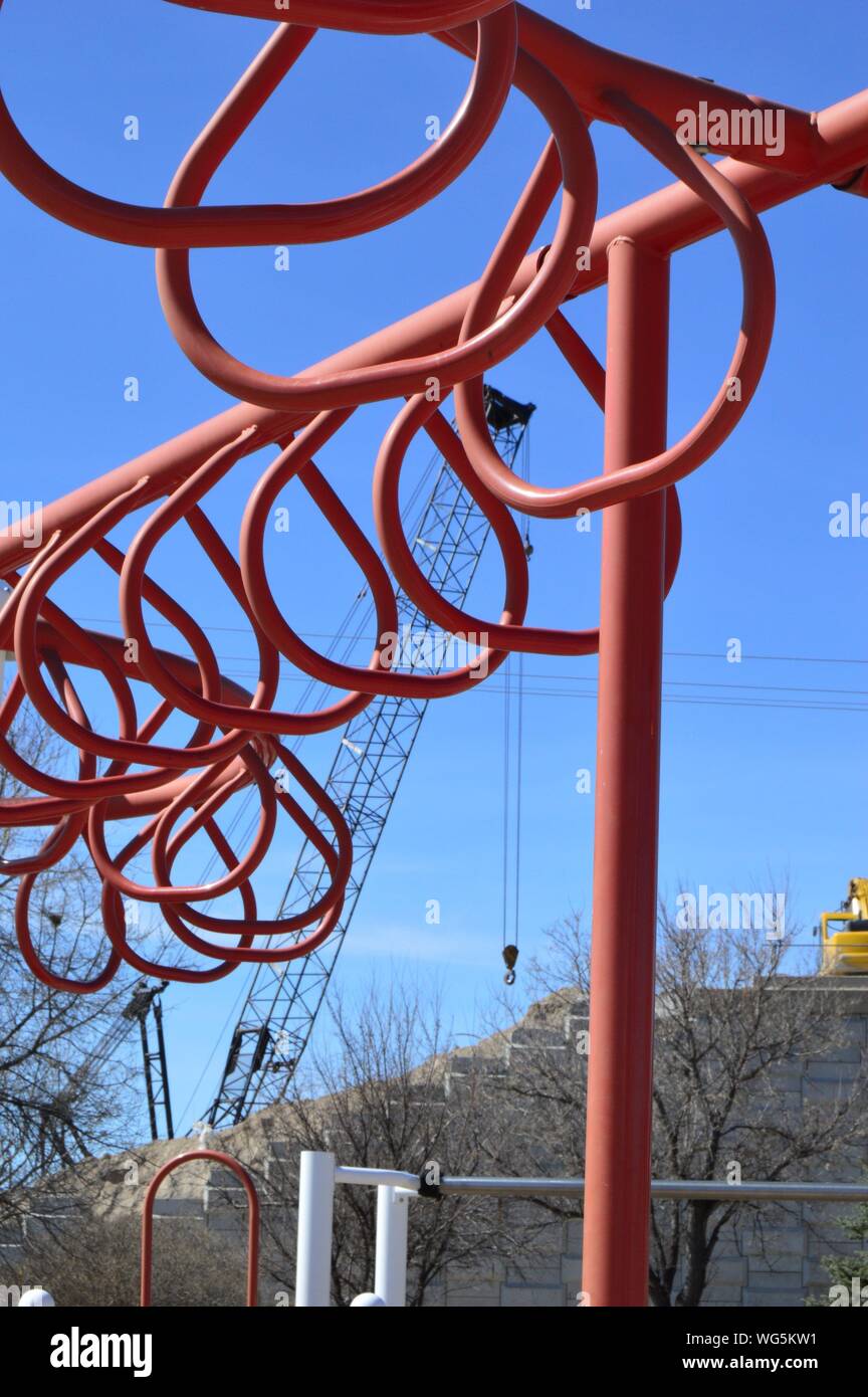 Blue and red playground hi-res stock photography and images - Alamy