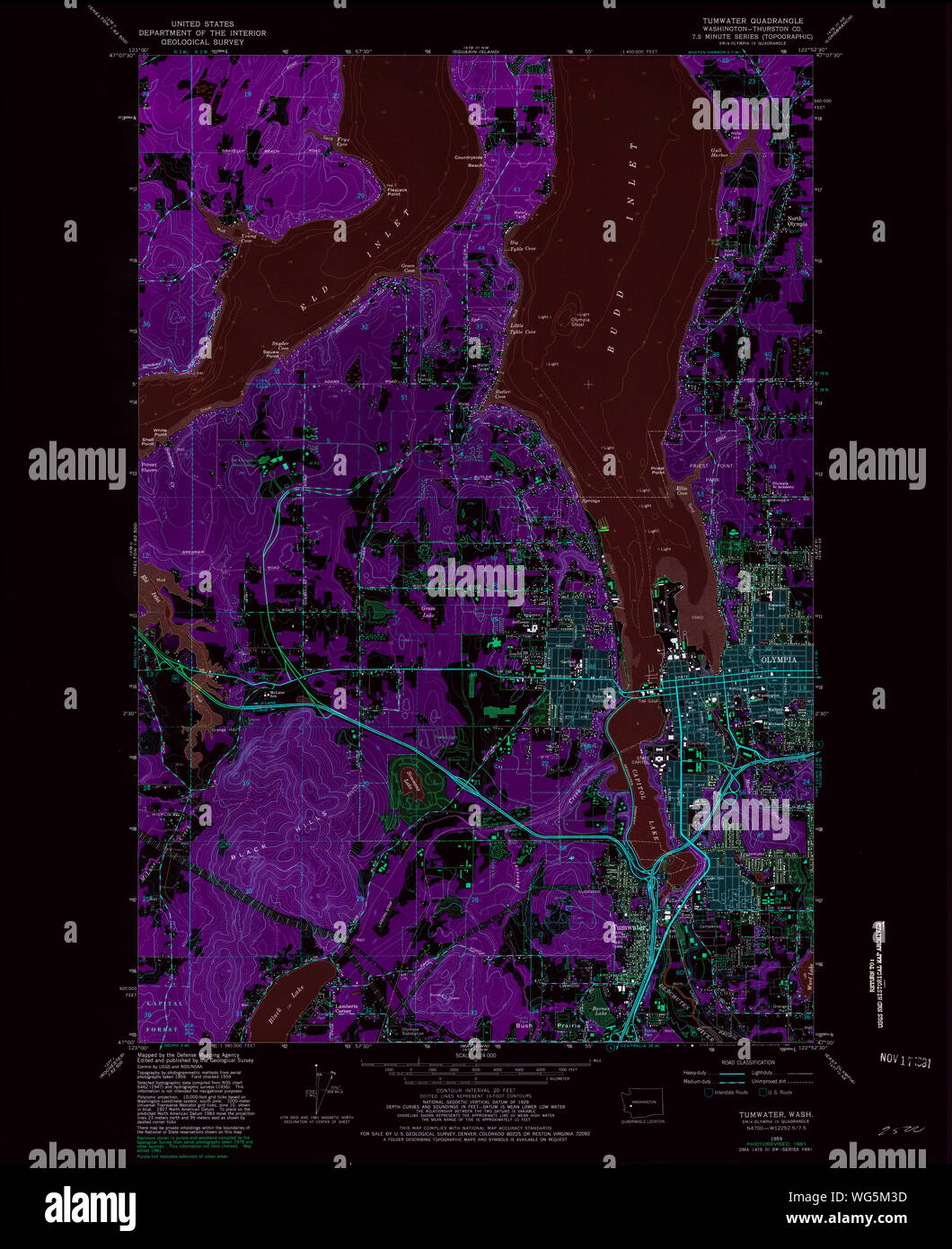 Map of tumwater hi-res stock photography and images - Alamy
