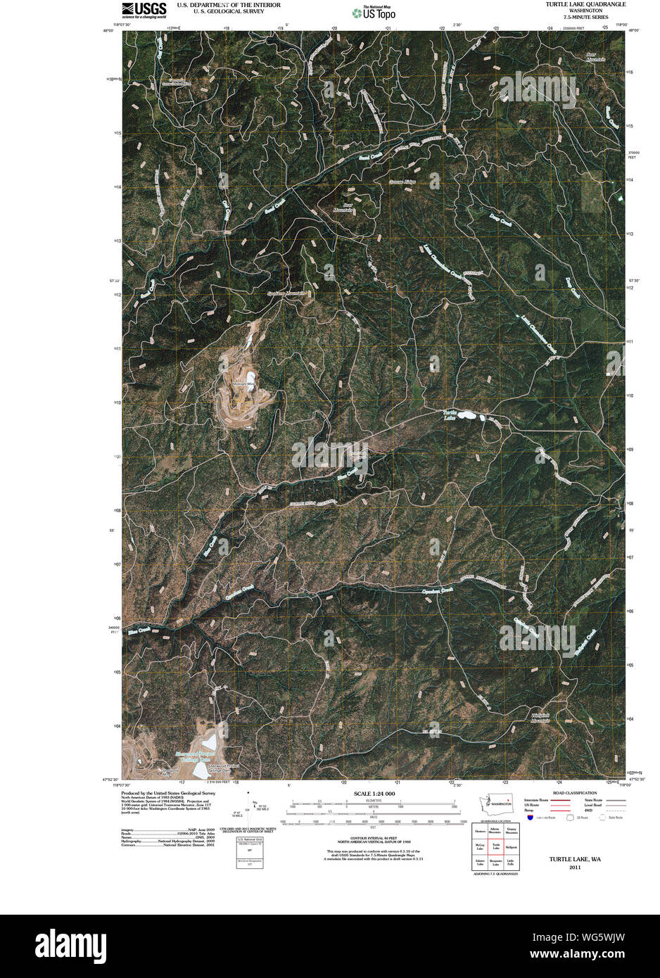 Turtle lake map hi-res stock photography and images - Alamy