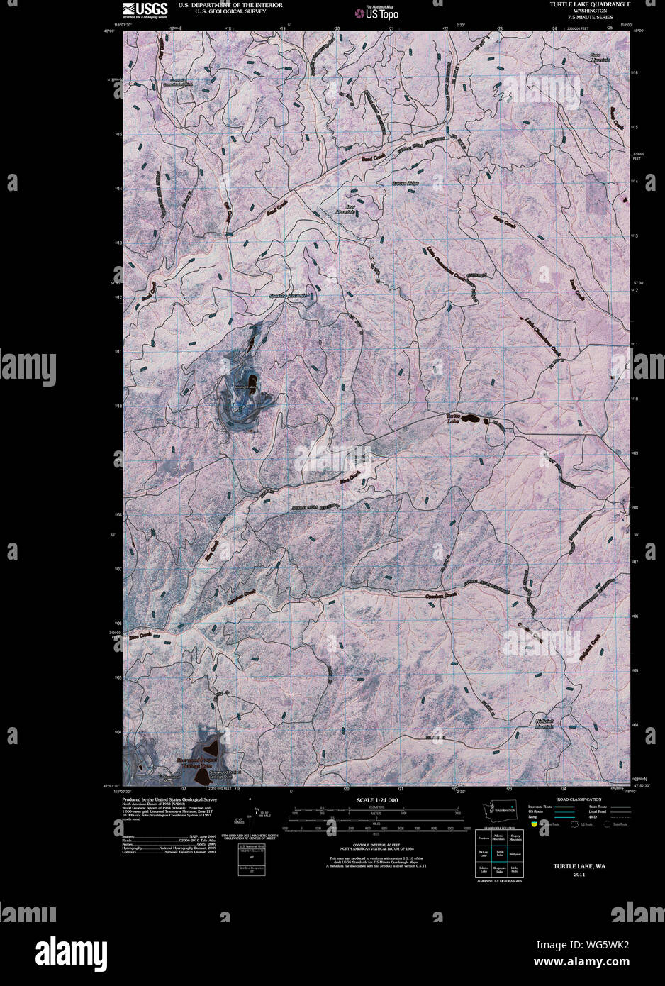 Map of turtle lake hi-res stock photography and images - Alamy