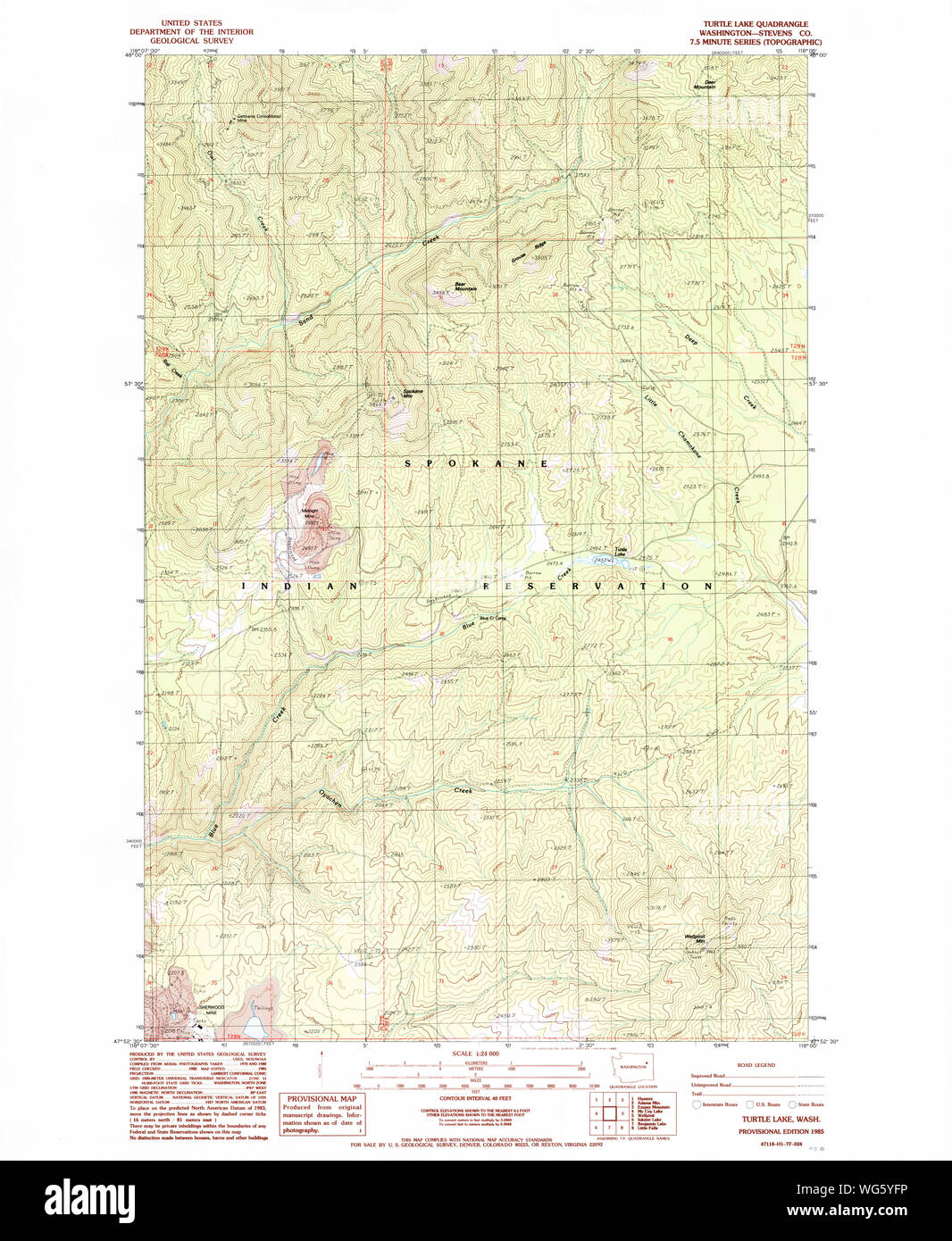 Turtle lake map hi-res stock photography and images - Alamy