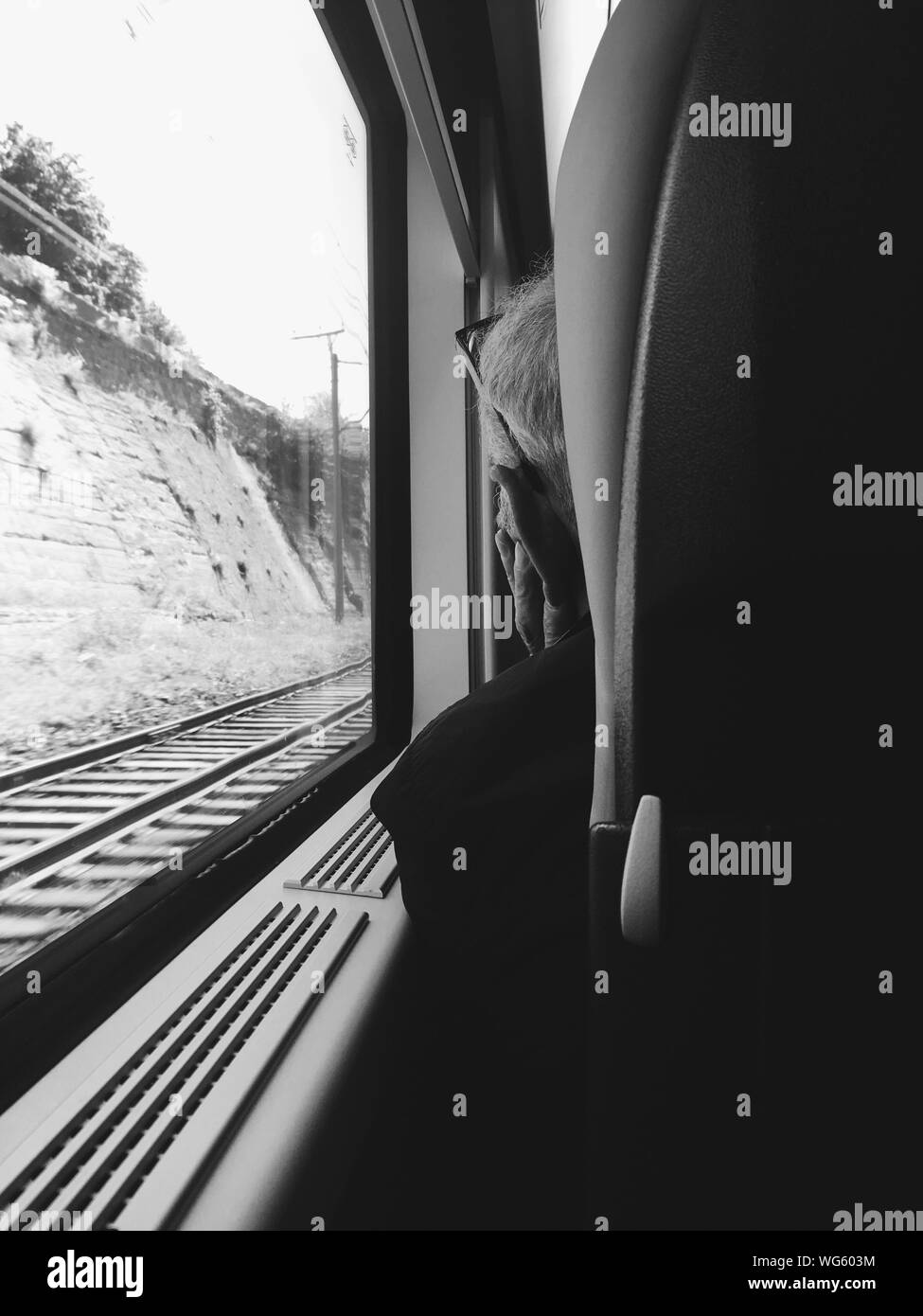 Sitting passenger Black and White Stock Photos & Images - Alamy