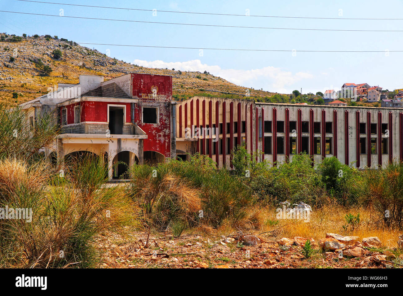 Ivanica, a town in Bosnia And Herzegovina, just across the border from ...