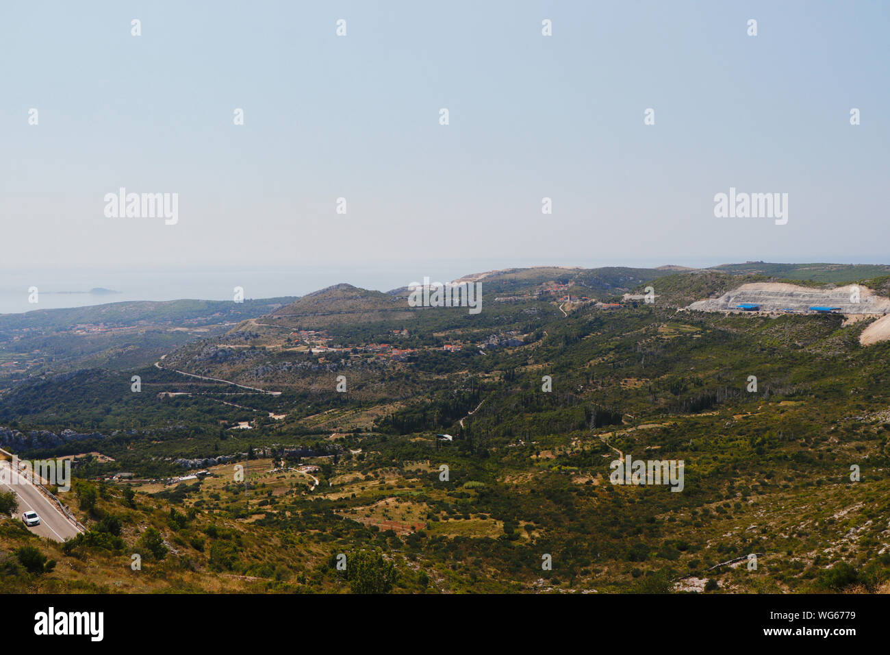 Ivanica, a town in Bosnia And Herzegovina, just across the border from ...