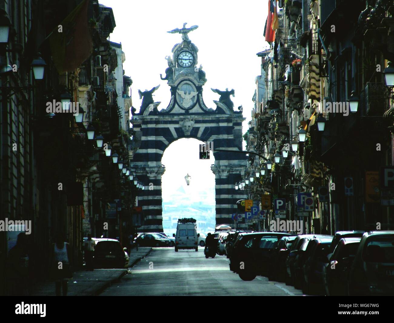 Parking entrance cars hi-res stock photography and images - Alamy