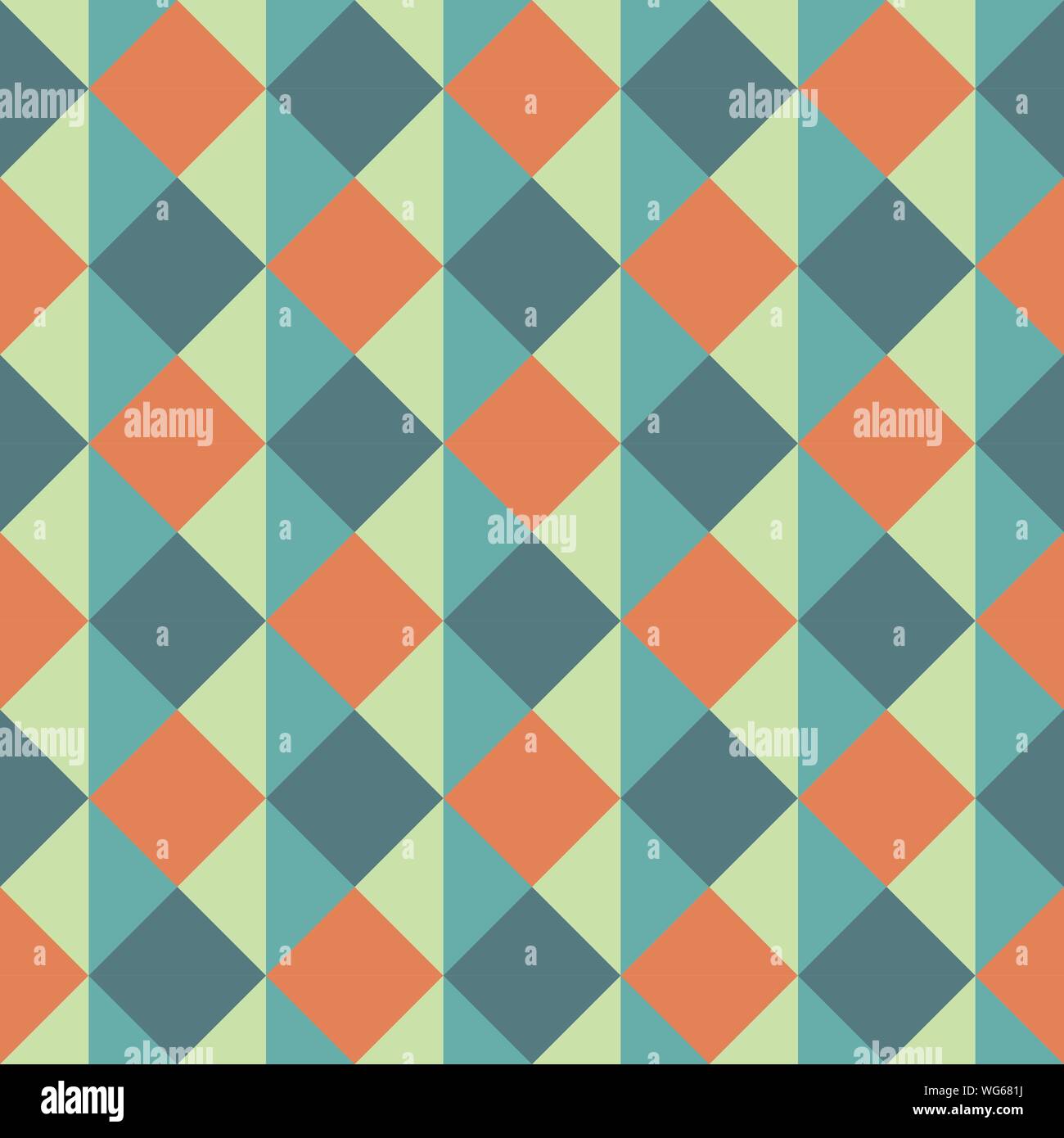 Abstract seamless pattern with squares and triangles. Colorful vector ...