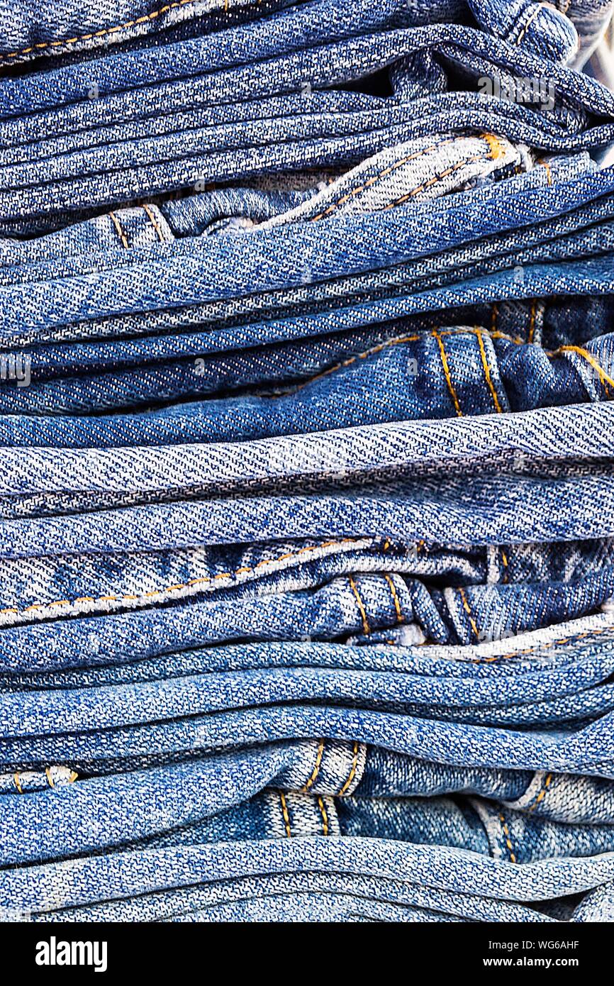 Stack of jeans hi-res stock photography and images - Alamy