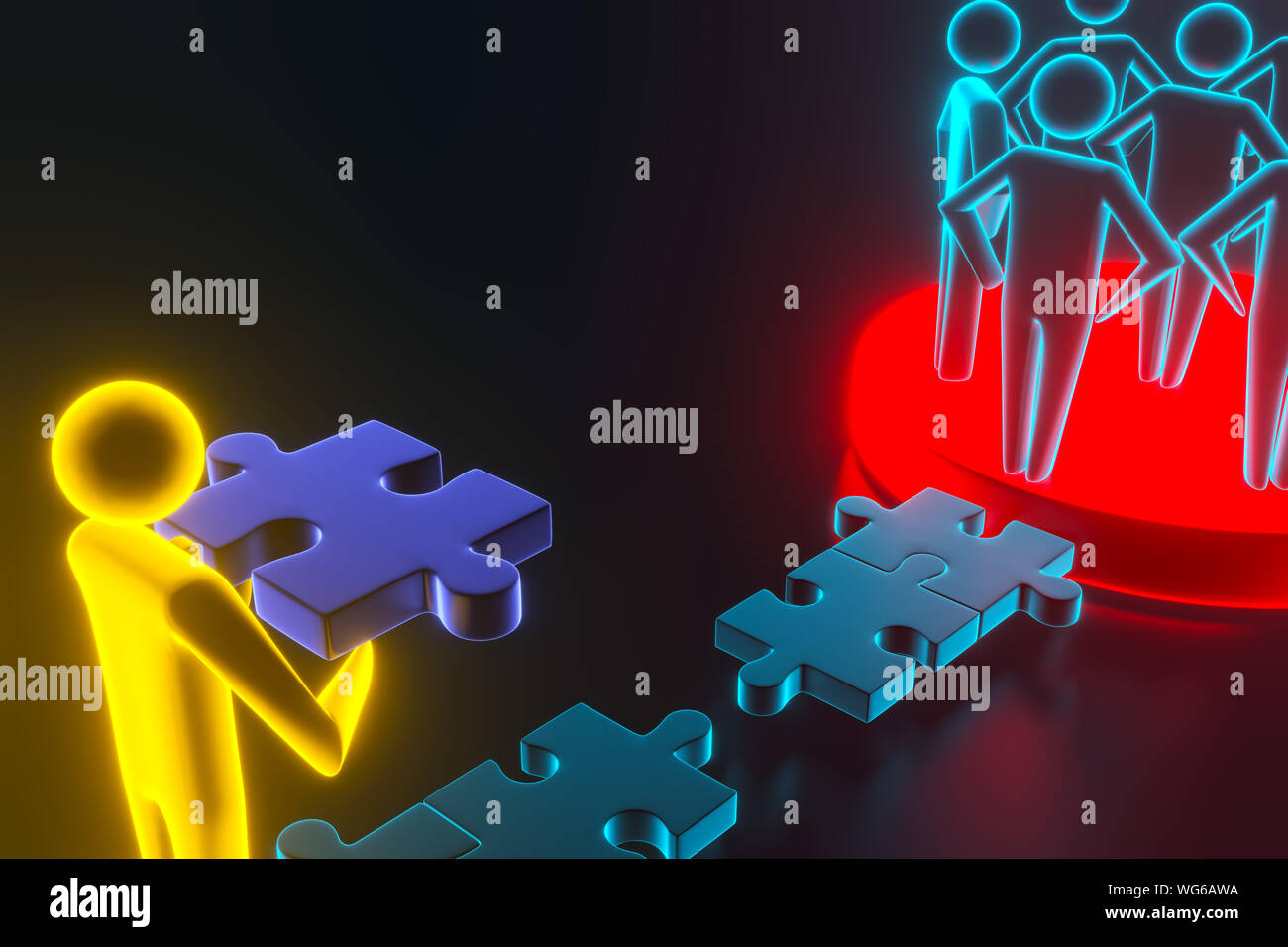 3d human character hi-res stock photography and images - Alamy