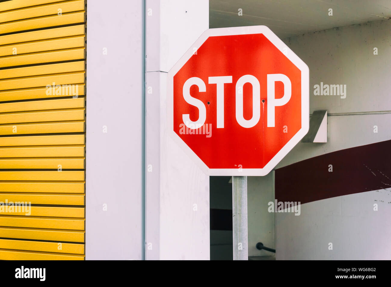Stop building sign hi-res stock photography and images - Alamy