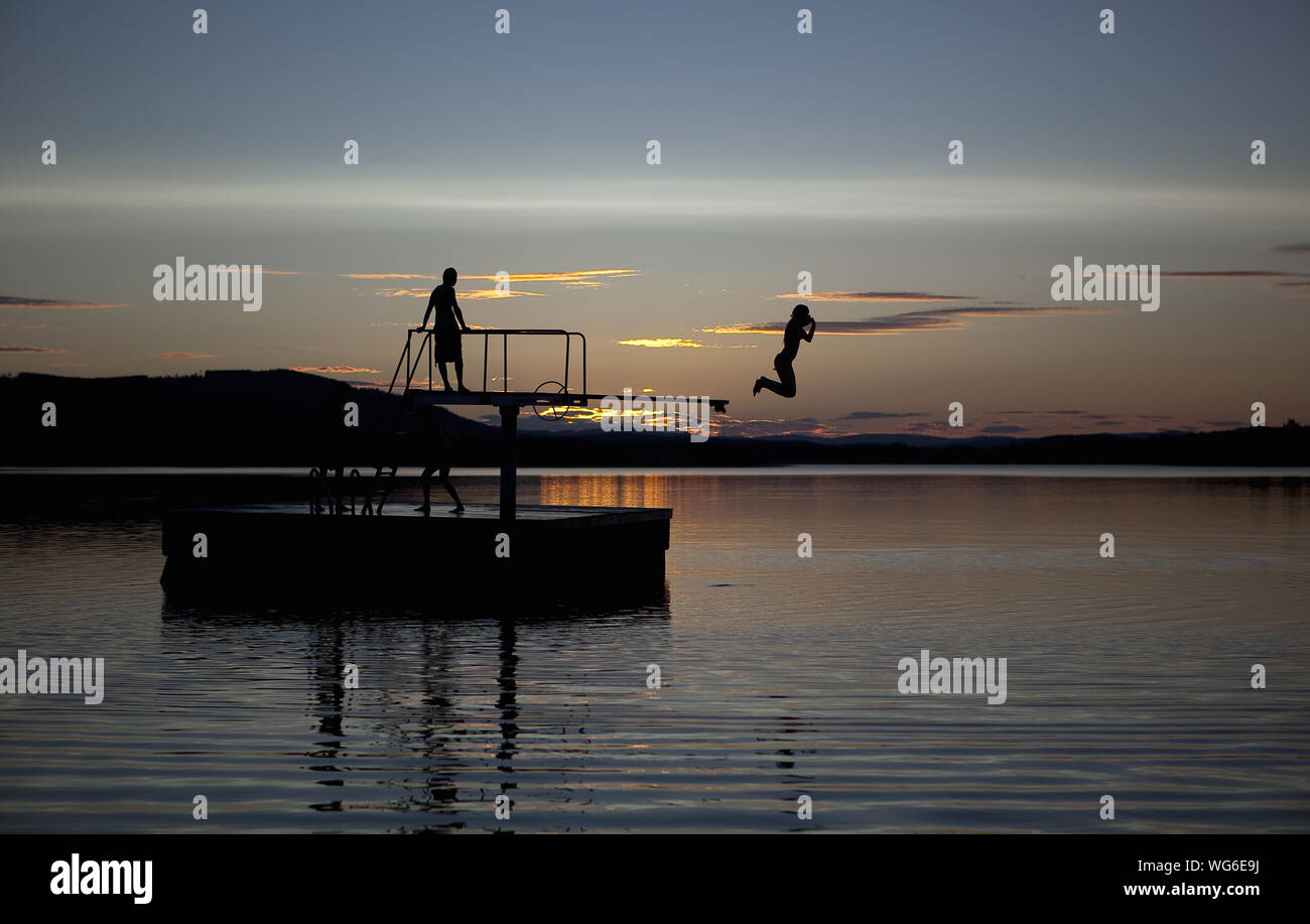 Lake Diving Platform High Resolution Stock Photography and Images - Alamy