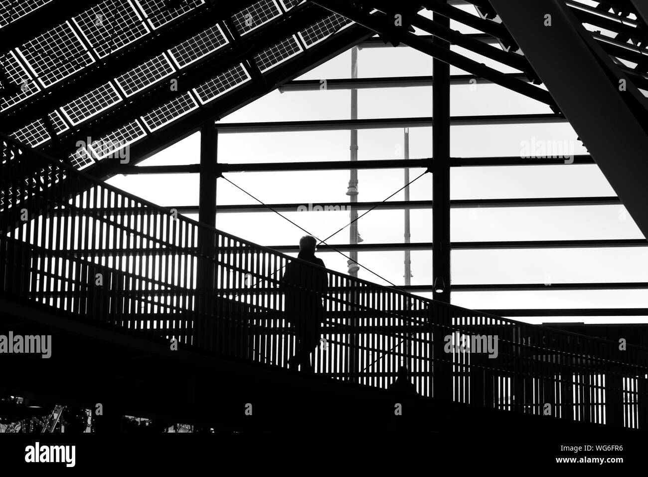 Railing silhouette Black and White Stock Photos & Images - Alamy