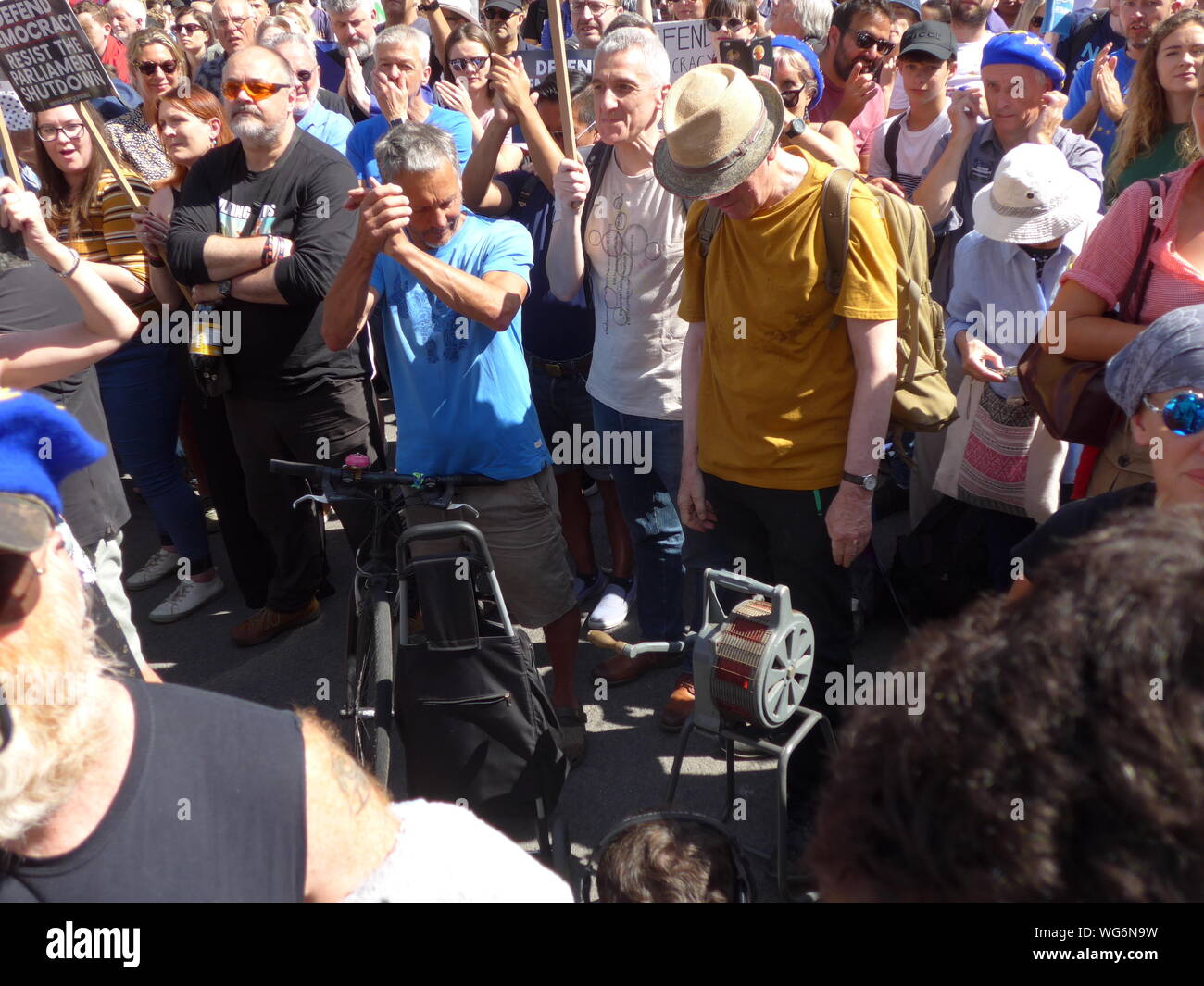 Thousands gather in Whitehall on 1st September 2019 to protest against ...