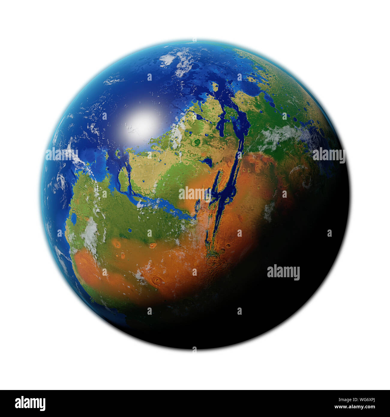 Terraformed Solar System With Labels
