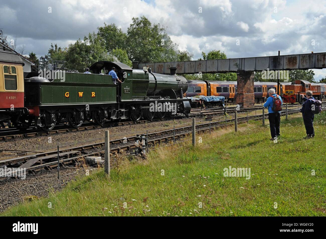 GWR heavy freight locomotive 2857 at Kidderminster Station on the ...