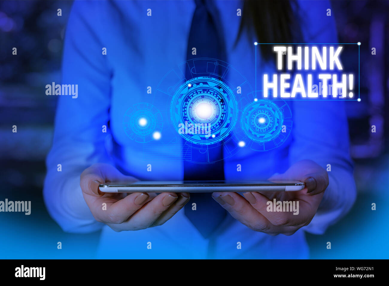 Conceptual hand writing showing Think Health. Concept meaning state of ...