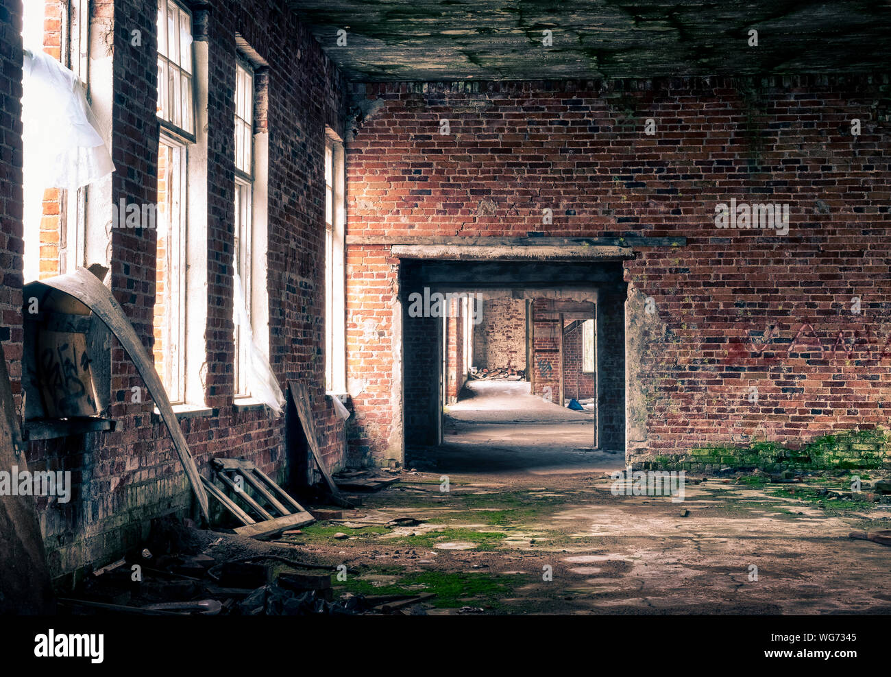 Interior old factory abandoned ruined hi-res stock photography and ...