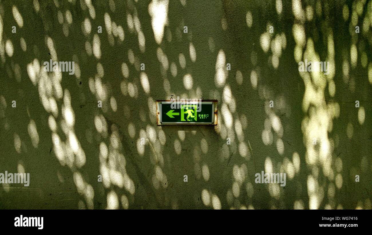 Information Sign On Wall Stock Photo - Alamy