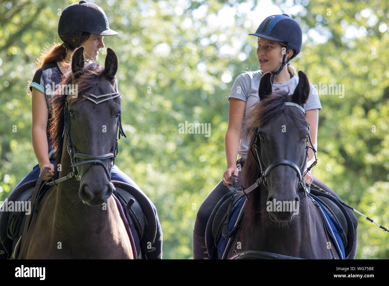 Teenagers Horse Riding High Resolution Stock Photography and Images - Alamy