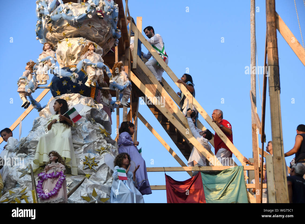 Palmi Reggio Calabria 25 aug 2019 - Varia di Palmi, preparation Credit ...