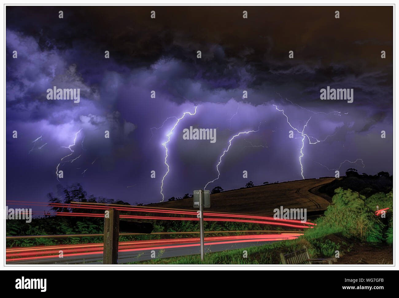 Illuminated night view Cut Out Stock Images & Pictures - Alamy