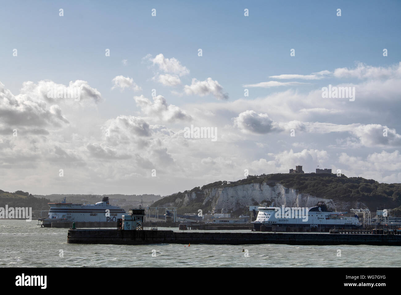 The ferry terminal at the port of Dover in Kent, United Kingdom Stock ...
