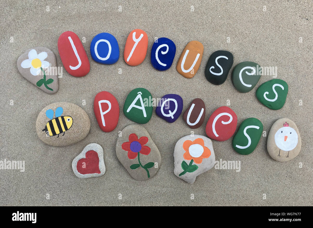 Beach with colored stones hi-res stock photography and images - Alamy