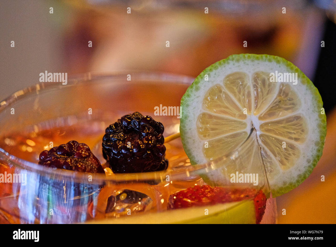 Exotic alcoholic cocktails. Fresh summer cocktail Stock Photo - Alamy