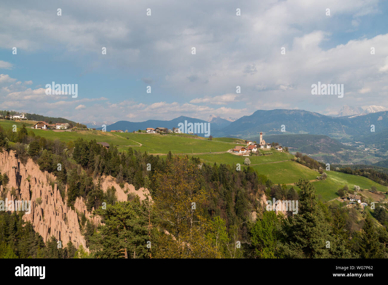 The earth pyramids of the Renon Plateau, Bolzano, Trentino Alto Adige ...